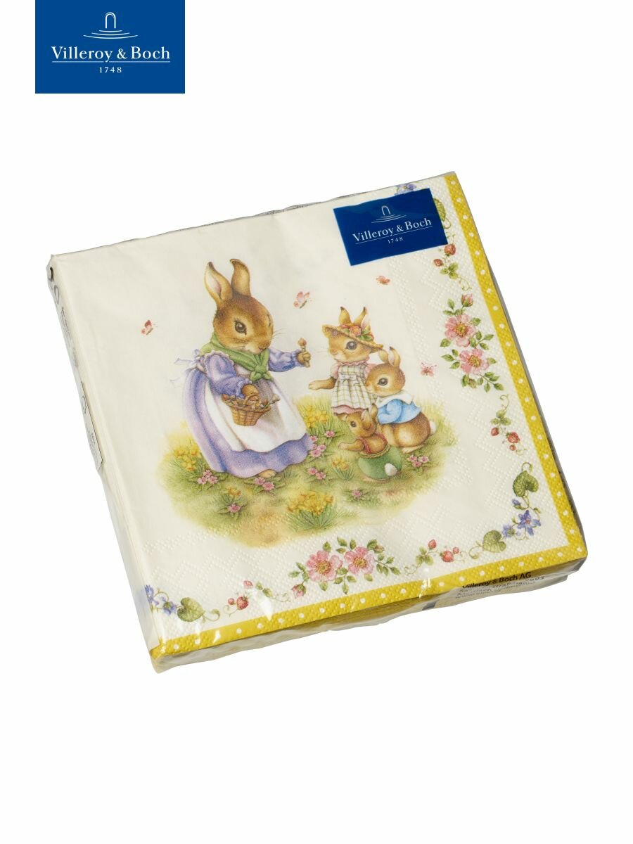 Бумажные салфетки 20 шт, 33х33 см, Family, Easter Accessoires, Villeroy & Boch, Бумага