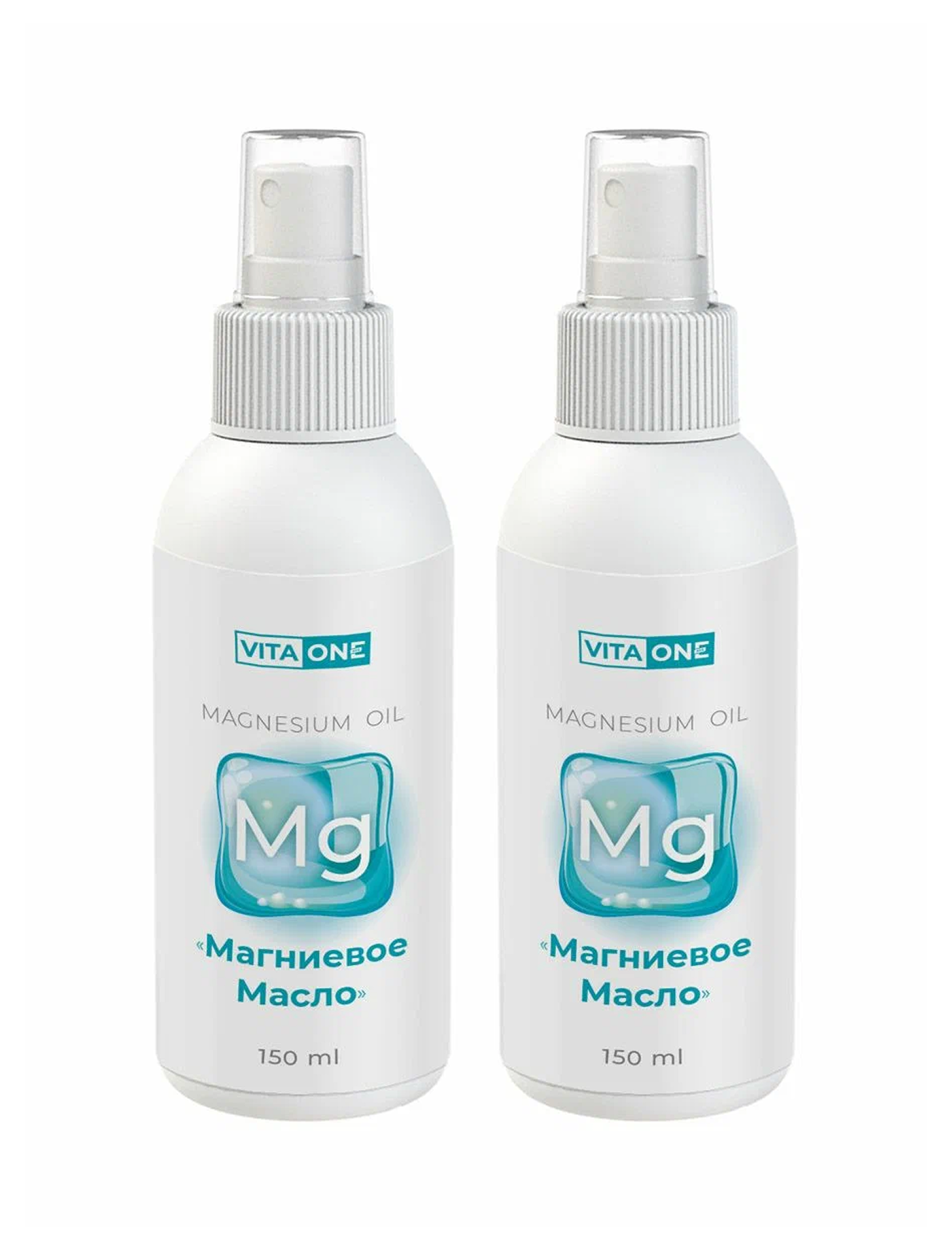 Vita One Магниевое масло для тела и волос Magnesium Oil, Набор 2 шт. по 150 мл.