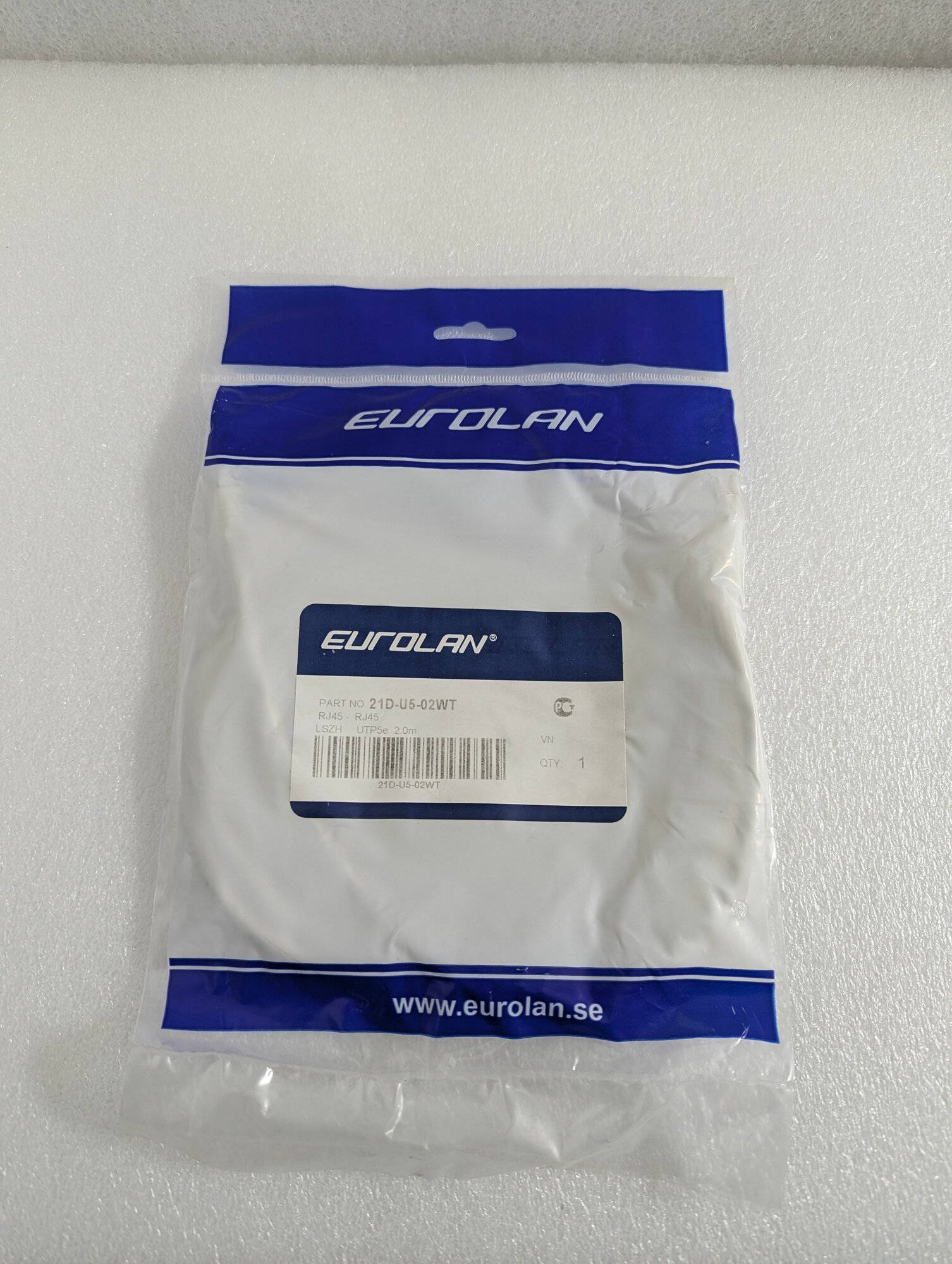 Патч-корд UTP 2м. Rj45-Rj45 Eurolan