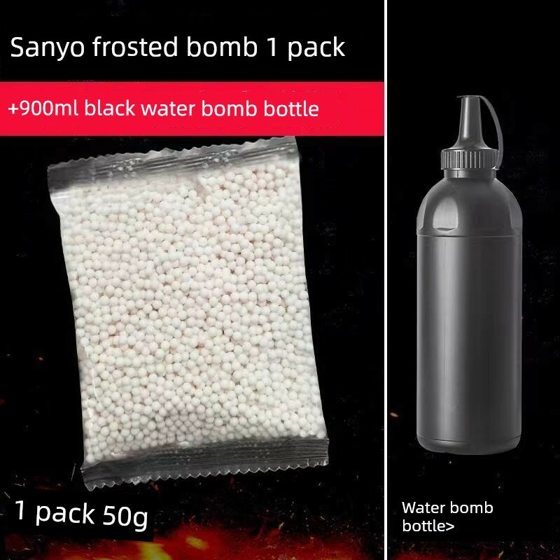 Водяные шарики Sanyo матовой текстуры 50 г + бутылка 900 мл, 1 упаковка для набора игрушек