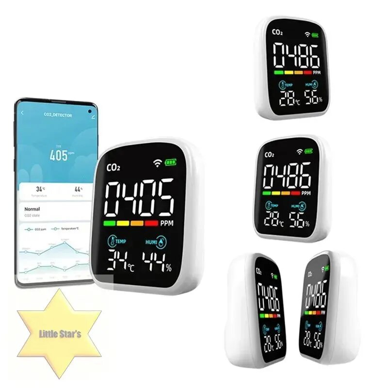 WIFI инфракрасный монитор CO2 датчик углекислого газа NDIR, Smart Home