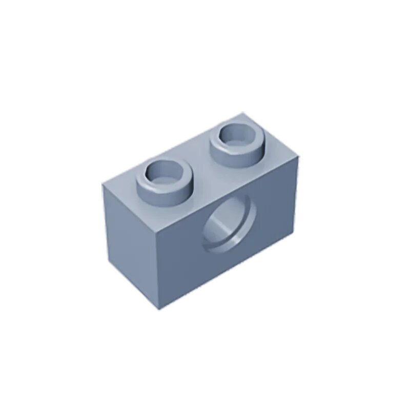 Gobricks технические блоки 1x2, Серый (054)