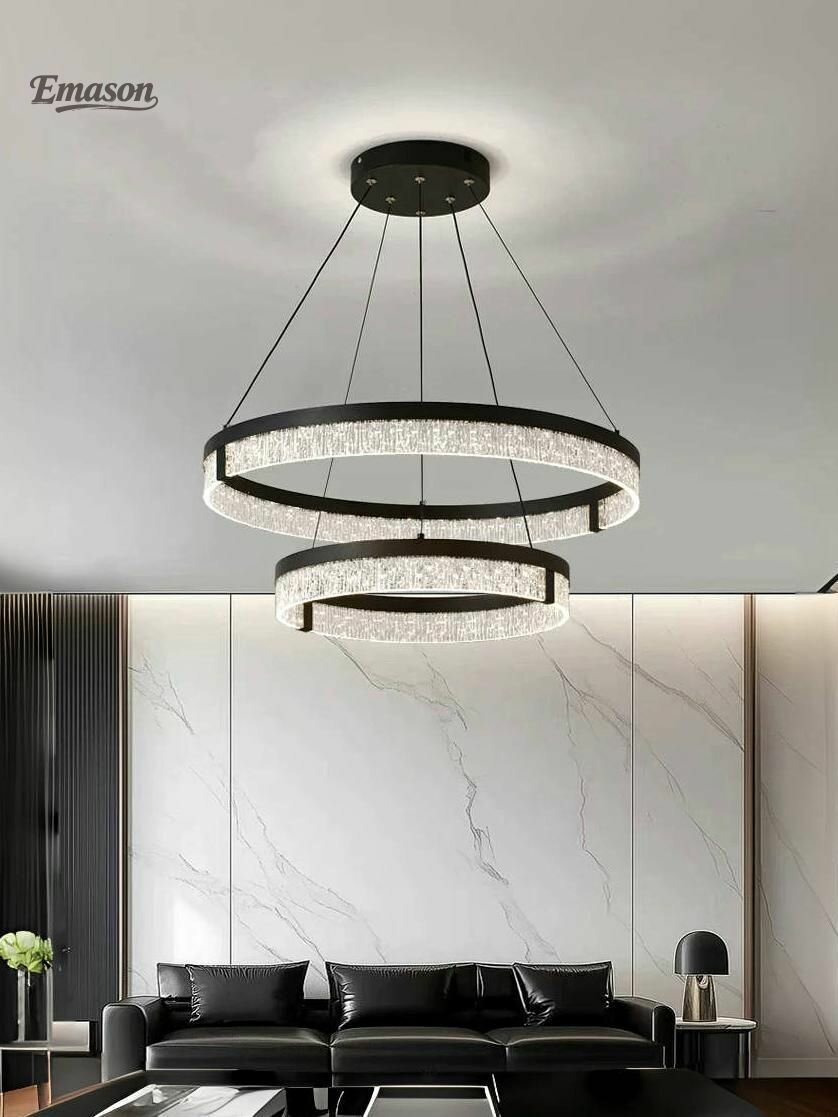 Люстра потолочнаялюстра потолочная светодиодна /люстра Cassina Y01-1 Современный минимализм по-итальянски/С дистанционным управлением, плавная регулировка яркости 61 Вт Длина 600 мм.