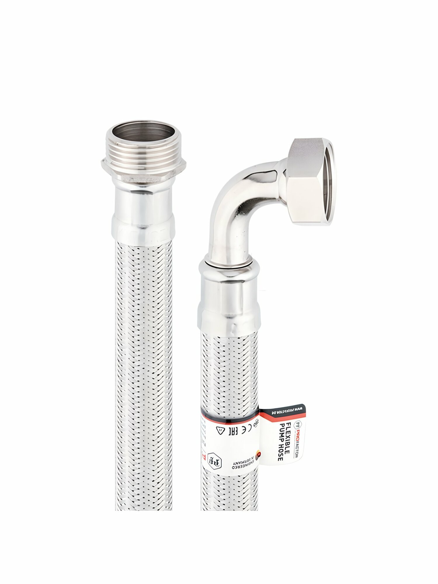 Подводка для насоса, сталь, 1", г-ш, угловая, ProFactor, 0.6 м, PF WFH 529.60A