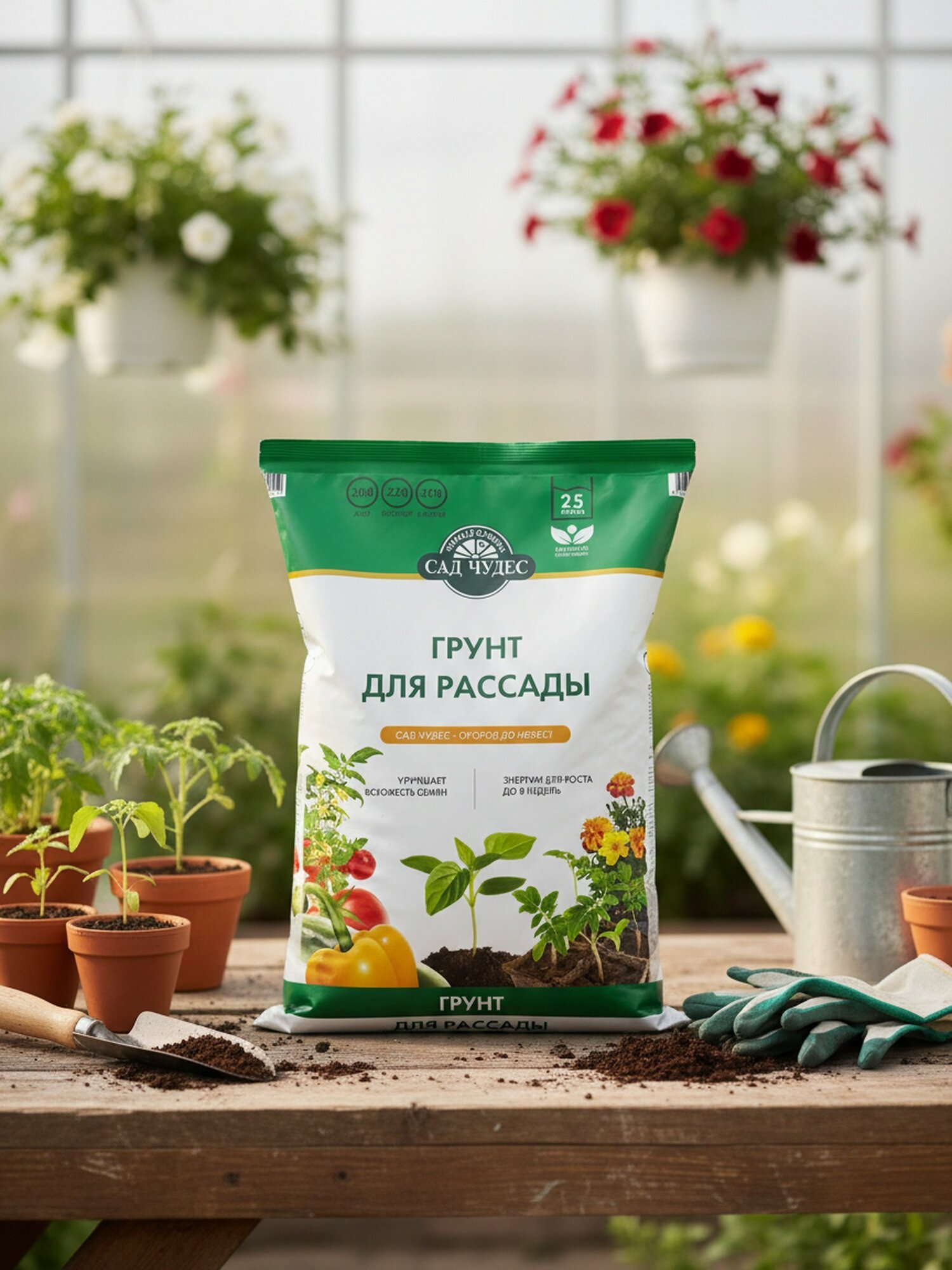 Грунт для рассады, 25 л, Сад чудес