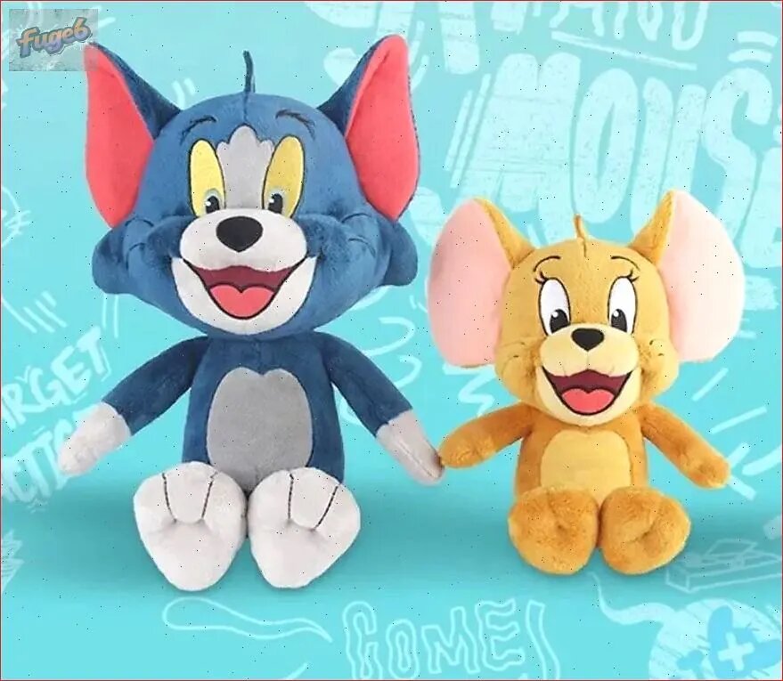Набор мягких игрушек Том и Джерри Tom and Jerry 45 см и 23 см. Мягкие игрушки для детей