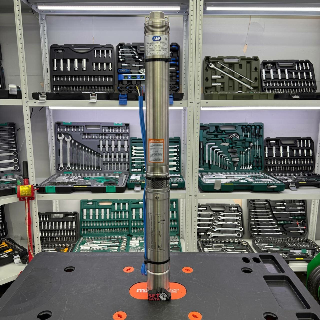 Насос скважинный центробежный AGELESS-3-2700/31-3/11 A&P (370 Вт, 3,6 м3/ч, 44м, 3" / 7,62 см) (AP01B06)