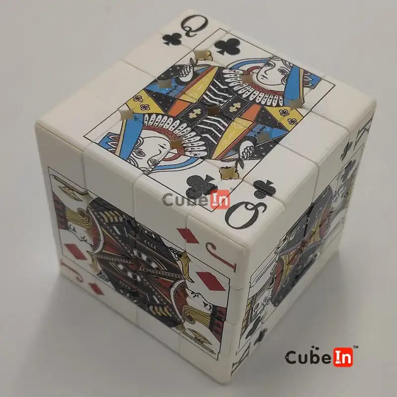 Кубик головоломка 2x2 Poker, цвет 4x4