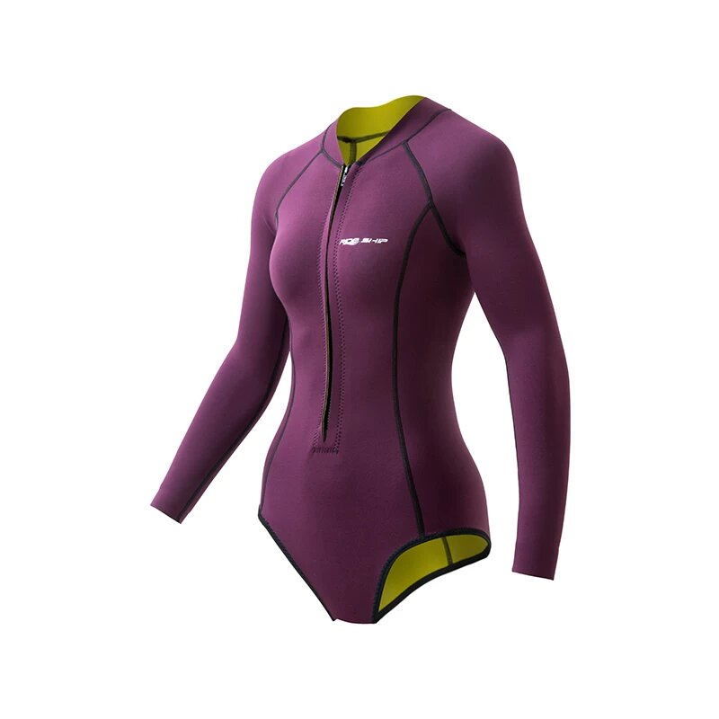 Премиум водонепроницаемый дайвинг-костюм с УФ-защитой, быстросохнущая ткань, винно-красный треугольный крой для мужчин