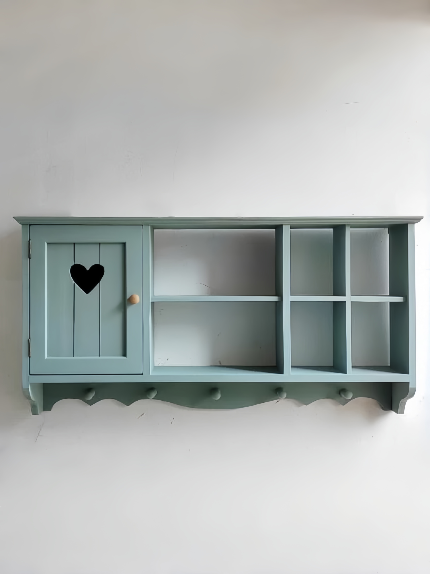 Шкаф навесной Витрина, для ваших коллекций, полка-в ретро стиле, декор в интерьер, 80х16х40 см