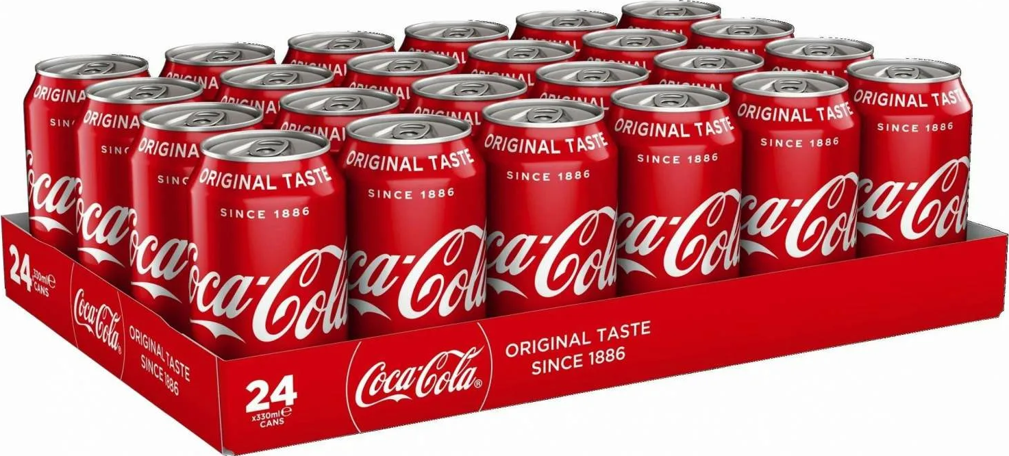 Coca-Cola 0,33л.*24шт. ЖБ Великобритания Coca-Cola Напиток газированный Великобритания