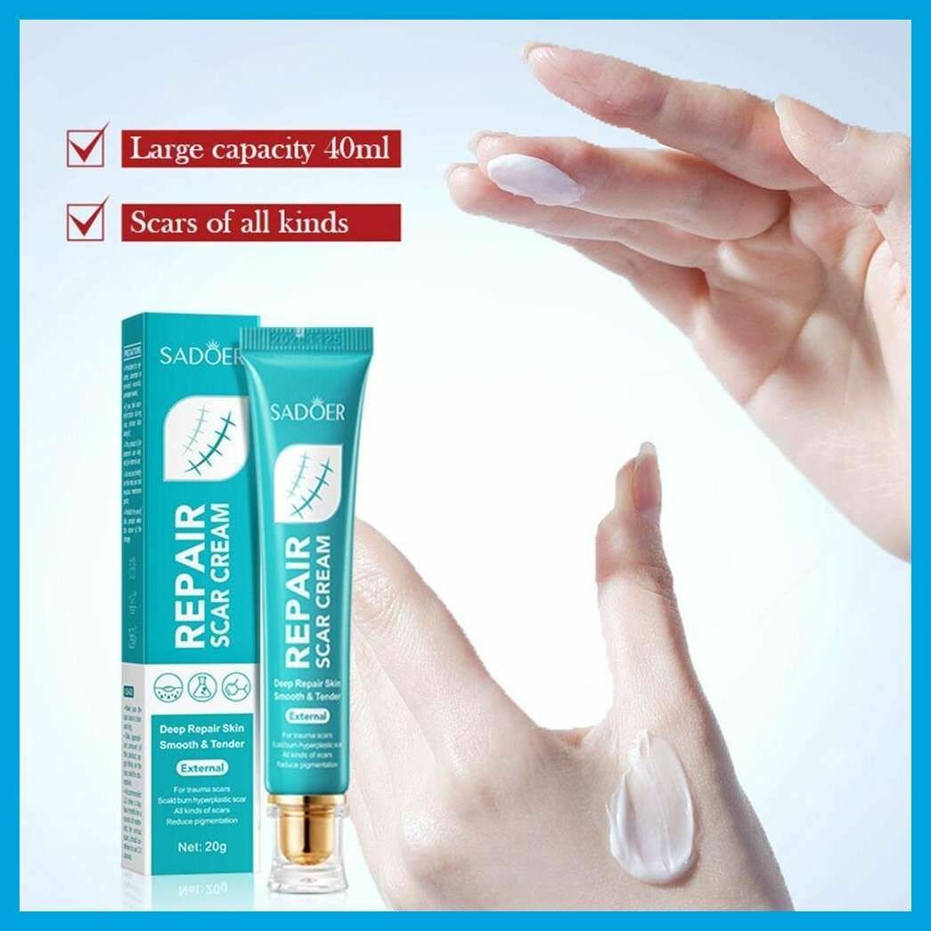 Крем-гель от шрамов, рубцов, растяжек, травм и пигментации, мазь от следов прыщей для лица и тела