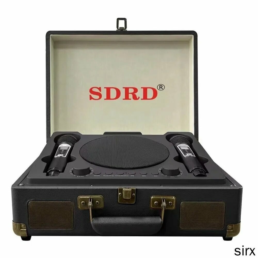Караоке-система SORDA SD-2109 с двумя микрофонами, беспроводная, цвет черный