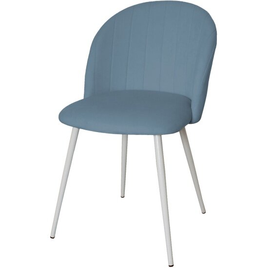 Комплект стульев домашних M-group бостон, небесно-серый, белые ножки (2 шт)