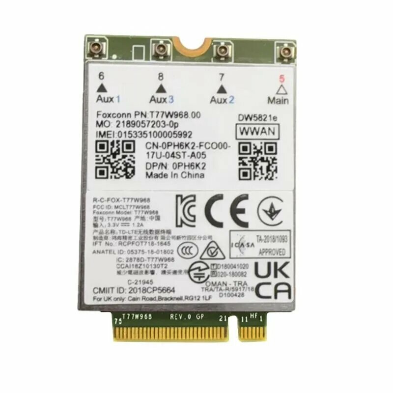 (I N F J) T77W968 4G Модуль Беспроводной Карты X20 LTE Cat16 Gigabit Для