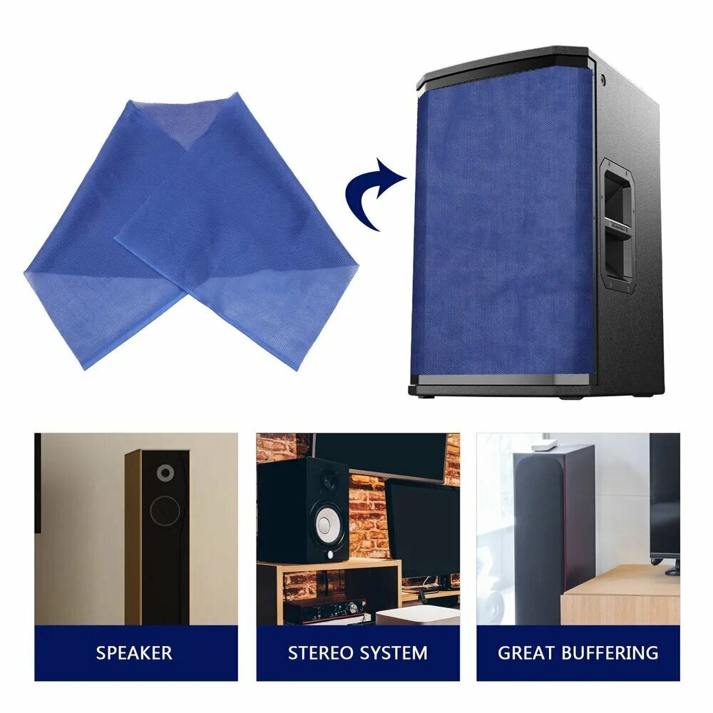 Синяя акустическая сетчатая ткань для динамиков из дышащего материала