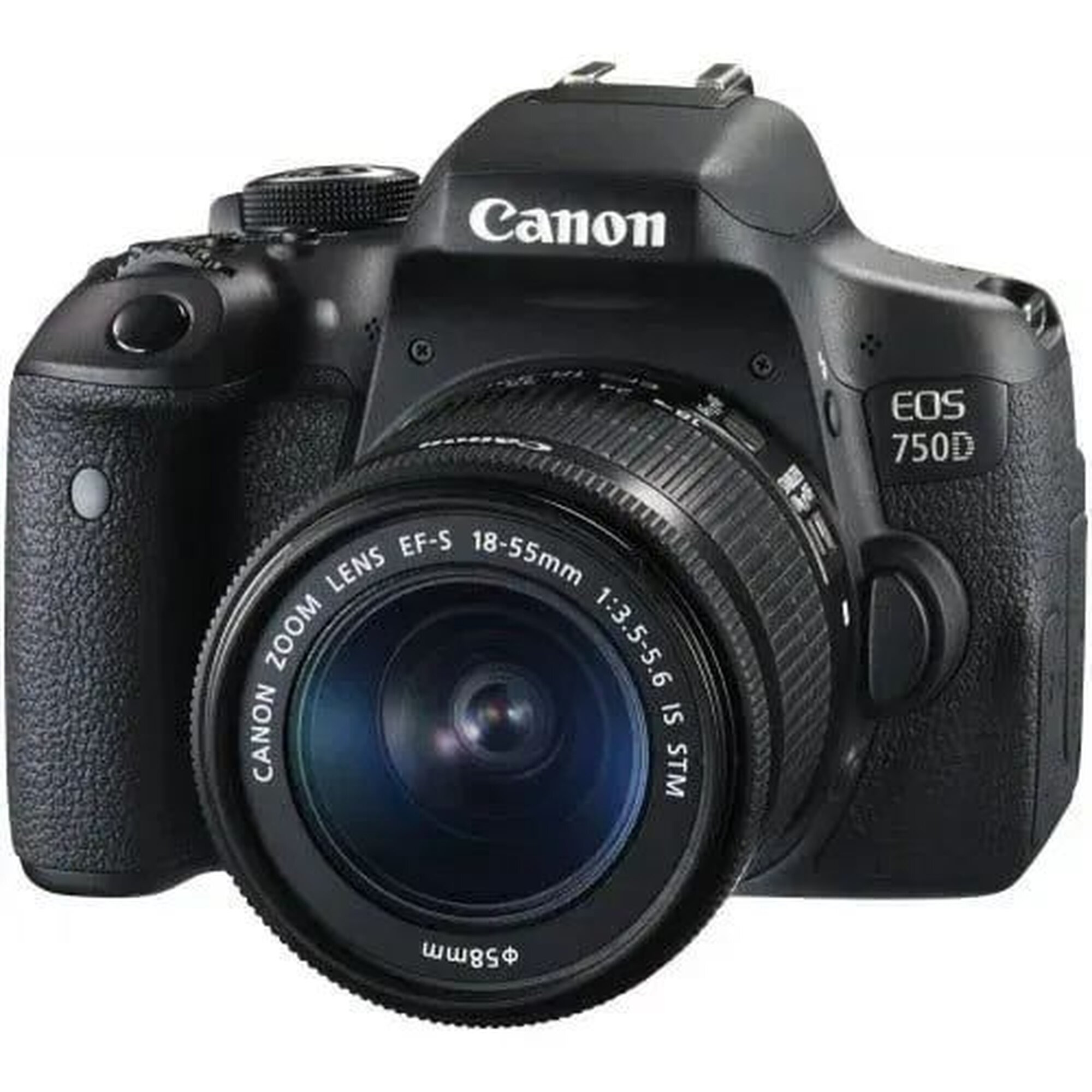 Фотоаппарат Canon EOS 750D Kit, с объективом 18-55mm, матрица 24 МП, Full HD видео