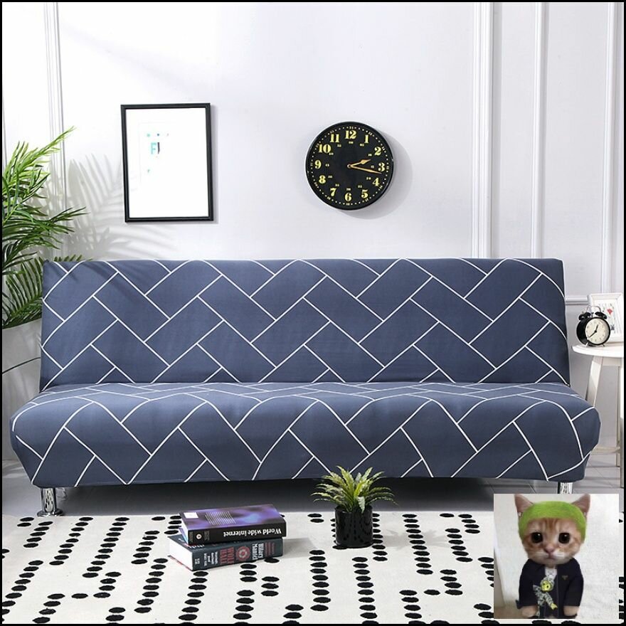 Чехол на мебель для дивана без подлокотников, 190 см х 160см