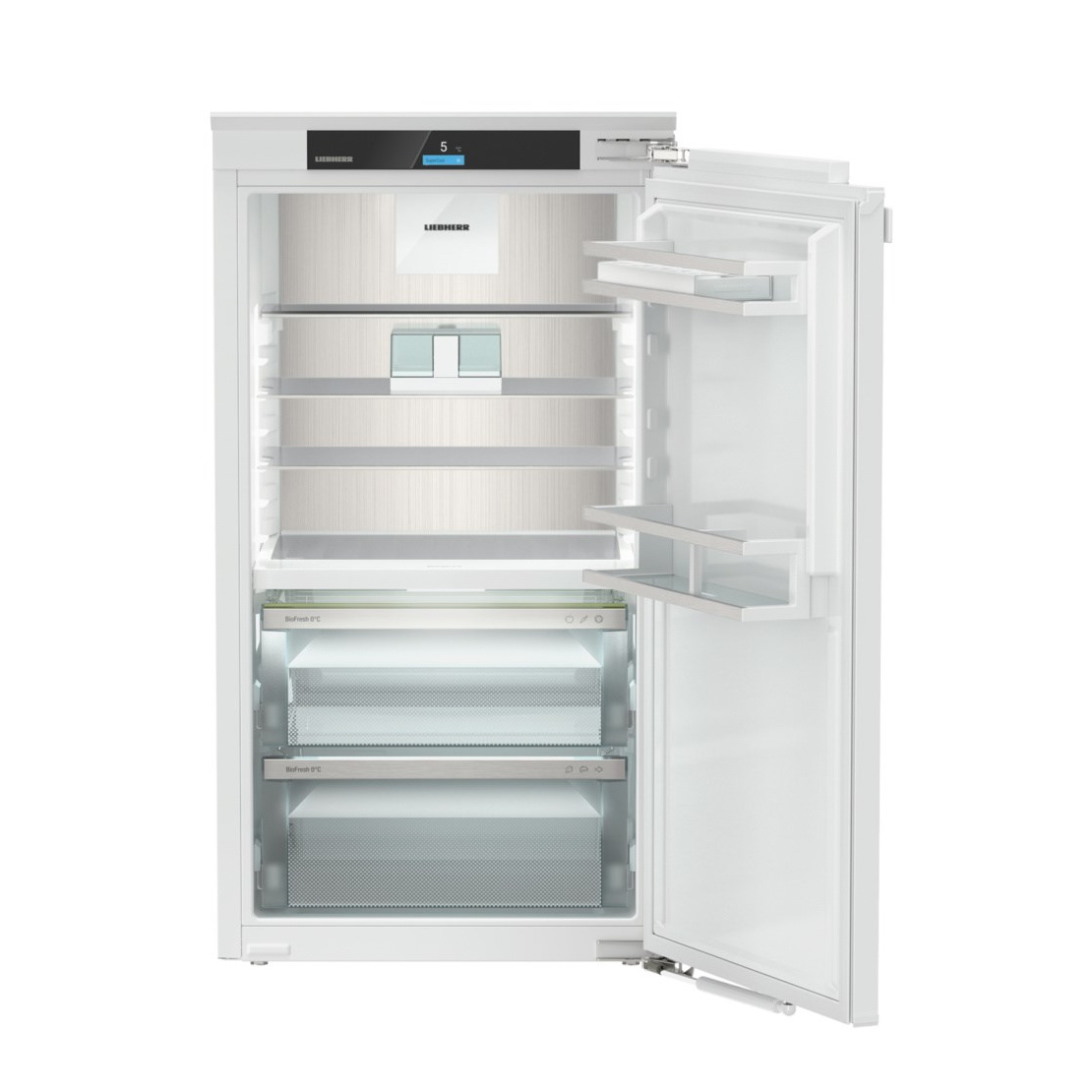 Встраиваемый однокамерный холодильник Liebherr IRBbi 4050-22 001, 157 л, 74 кВт·ч/год, зона BioFresh, белый