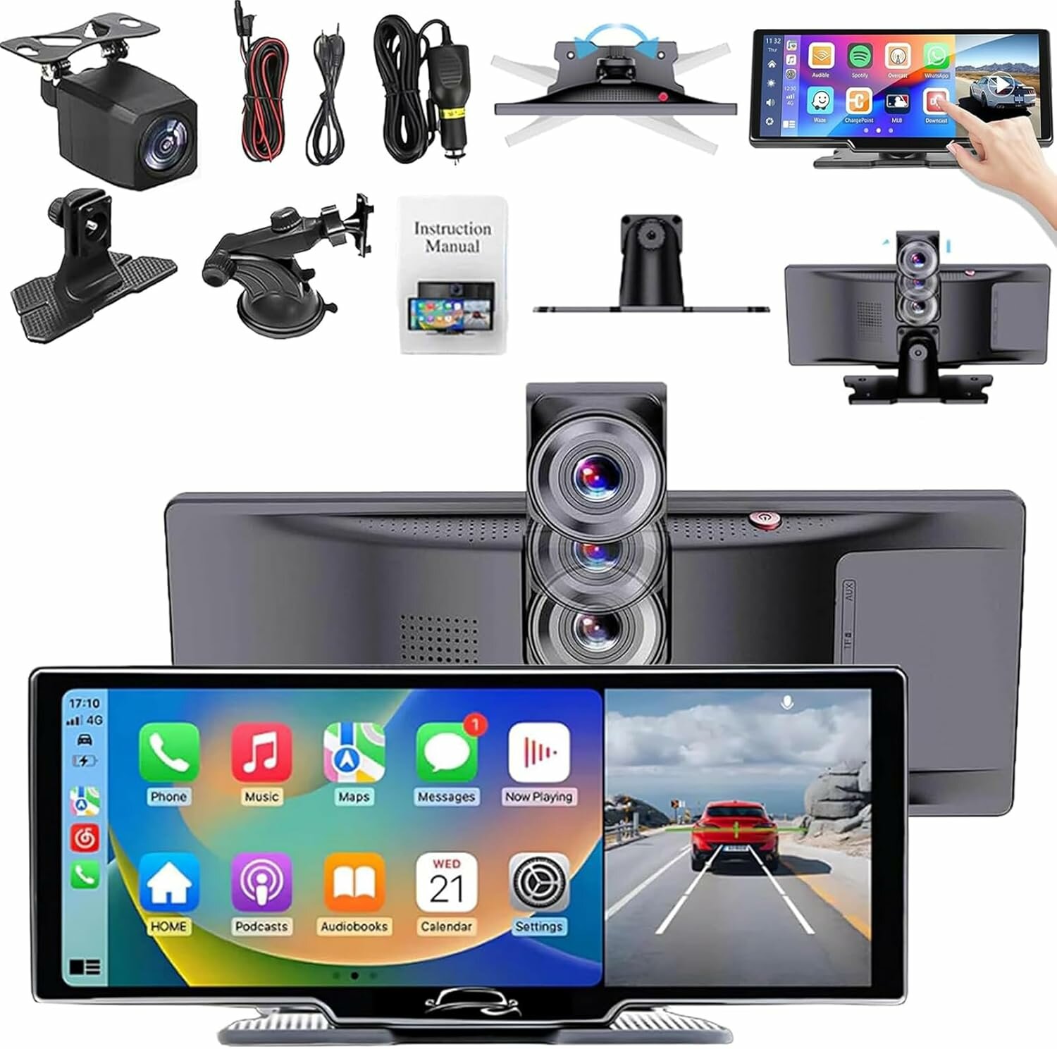 Автомобильный планшет Pro Max 2025, 128 ГБ, 4K, 10,26-дюймовый HD Cartablet Pro Max 2025, модель Pro 2025, камера