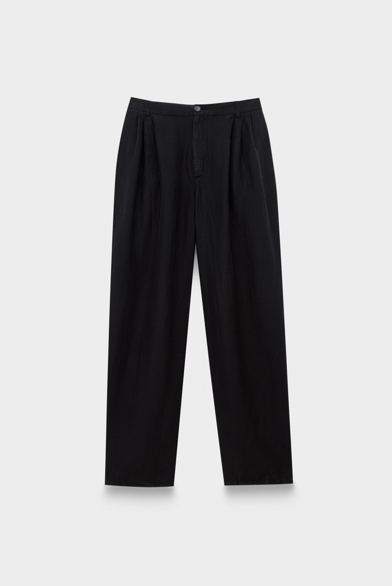 Брюки Andrea Ya'aqov pleated pants black для мужчин цвет черный размер 46