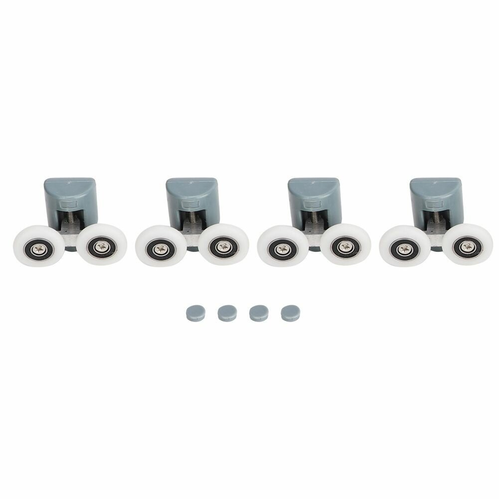 4 Верхних ролика для раздвижной двери душа (двойные)