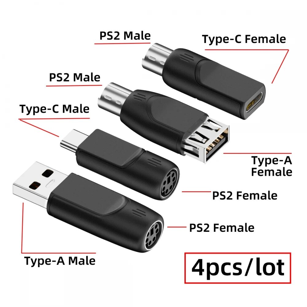 PS2 USB Адаптер набор 4шт
