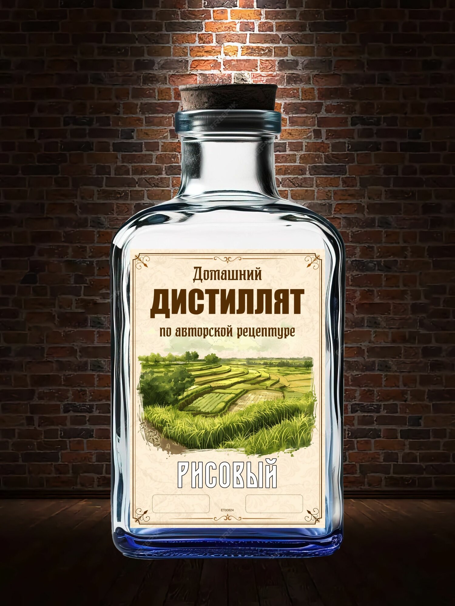 Этикетка "Дистиллят рисовый" — фото 1