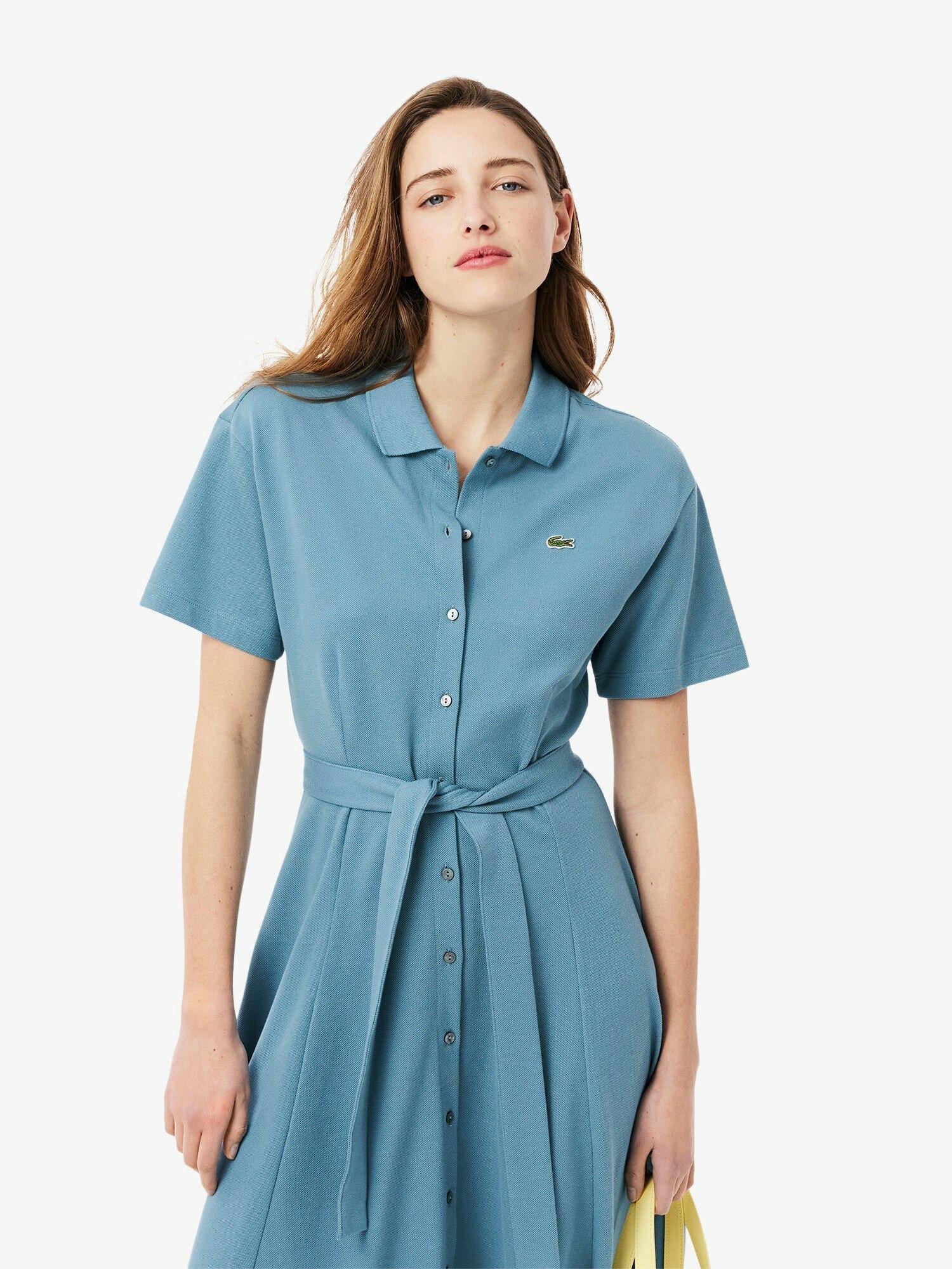 Платье LACOSTE Весна-лето 2026, размер T34, голубой — фото 1