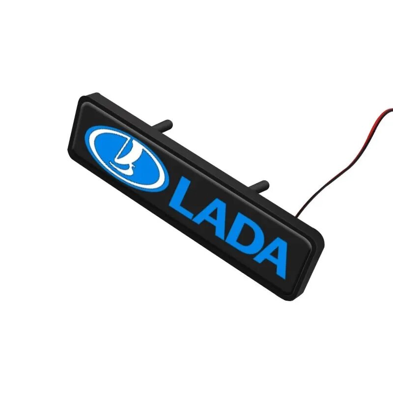 Эмблема решетки капота автомобиля с декоративной светодиодной подсветкой для Lada Samara Largus Priora Xray Cross Granta Vesta Niva Kalina