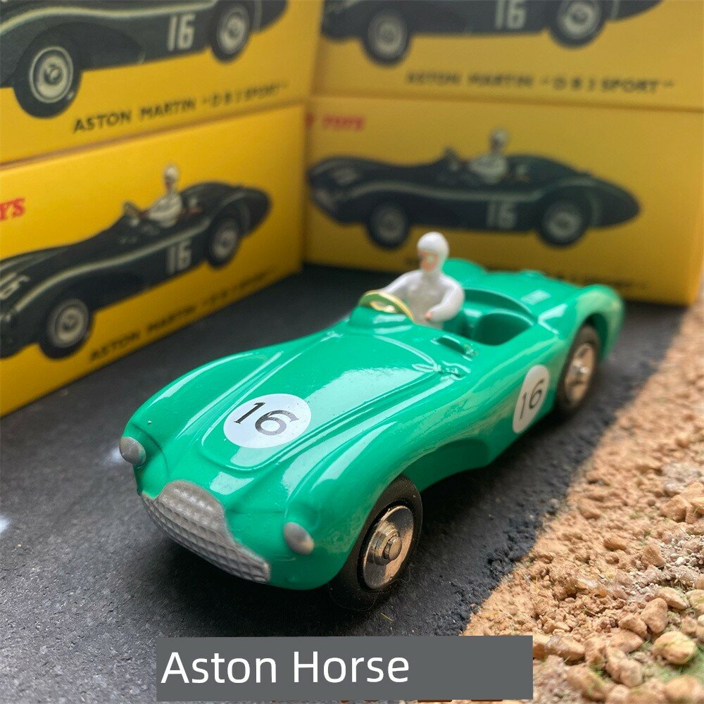 Масштаб 1:43 DINKY TOYS Aston Martin Гоночная Машина Игрушка, Все-Металл Детская Модель, Зеленый Цвет
