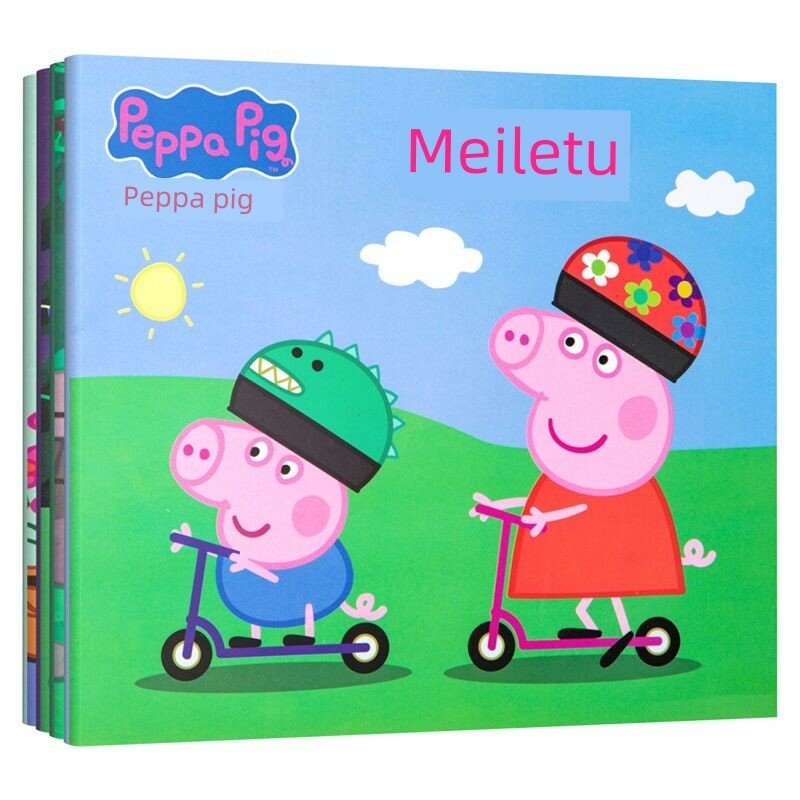 Случайная раскраска Пеппа Пиг для детей 3-6 лет, без карандашей, детская книга для рисования
