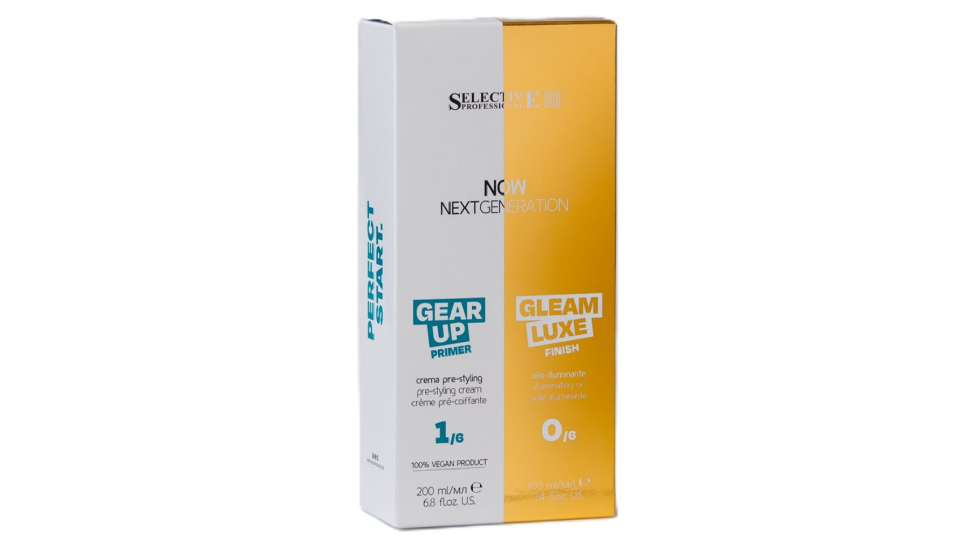 Набор Selective Professional Now Next Generation Finish Primer Perfect Start для укладки волос, 200 мл + 100 мл
