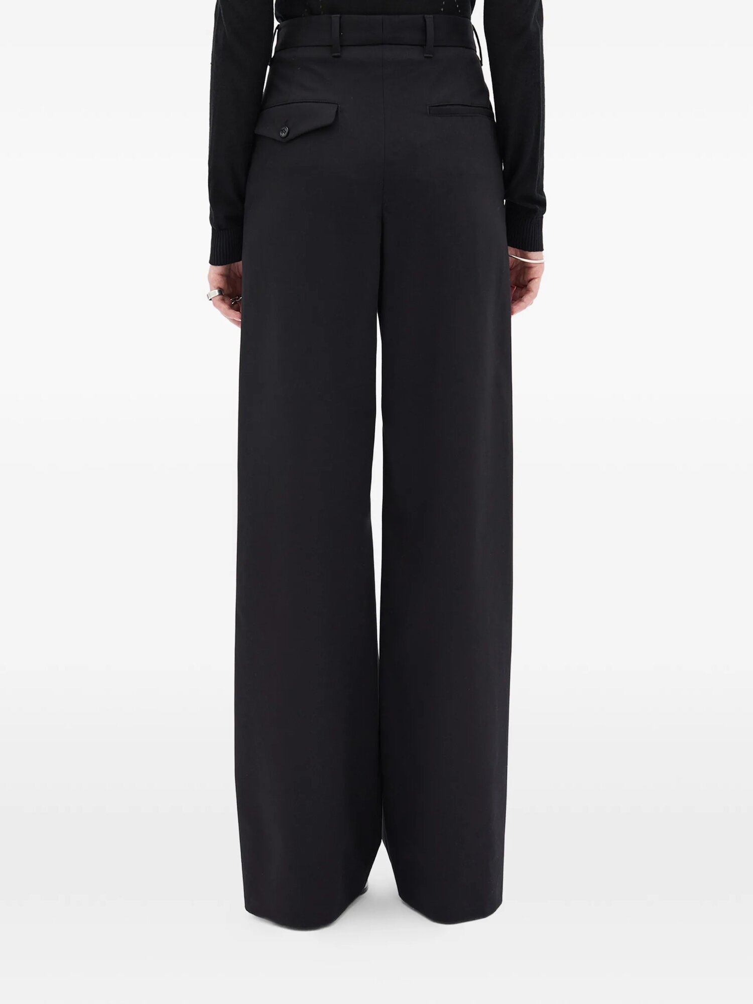 Брюки Ann Demeulemeester Twill pleated trousers, размер 42, черный — фото 1
