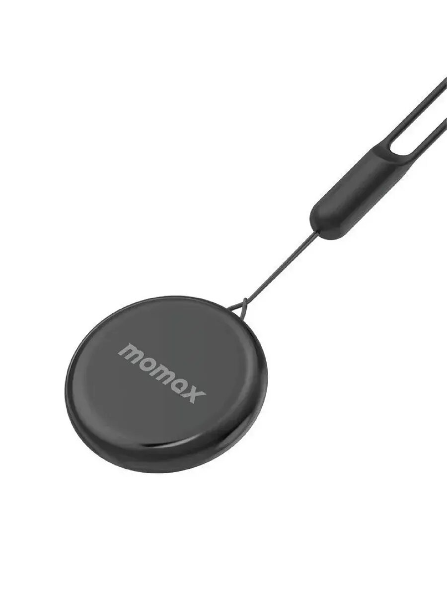 GPS Трекер MOMAX PINPOP FindMy, с ремешком, защита IP66, черный — фото 1