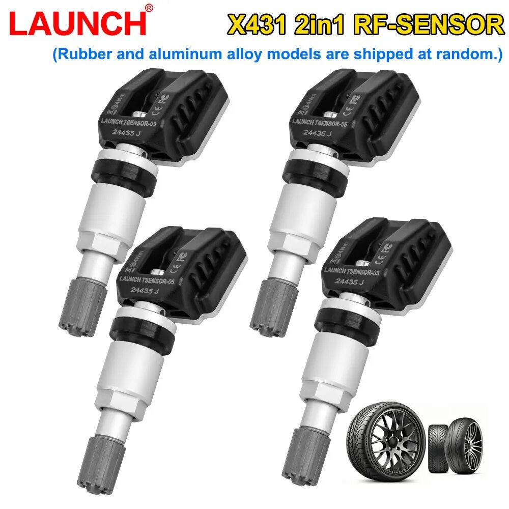 LAUNCH X431 Датчик TPMS TSENSOR-05 315 МГц/433 МГц Двухчастотный регулируемый угол OE-сенсор 4pcs