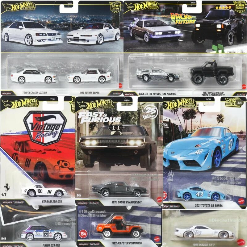 Hot Wheels Fast & Furious Ferrari Toyota Garage 4 pcs — фото 1