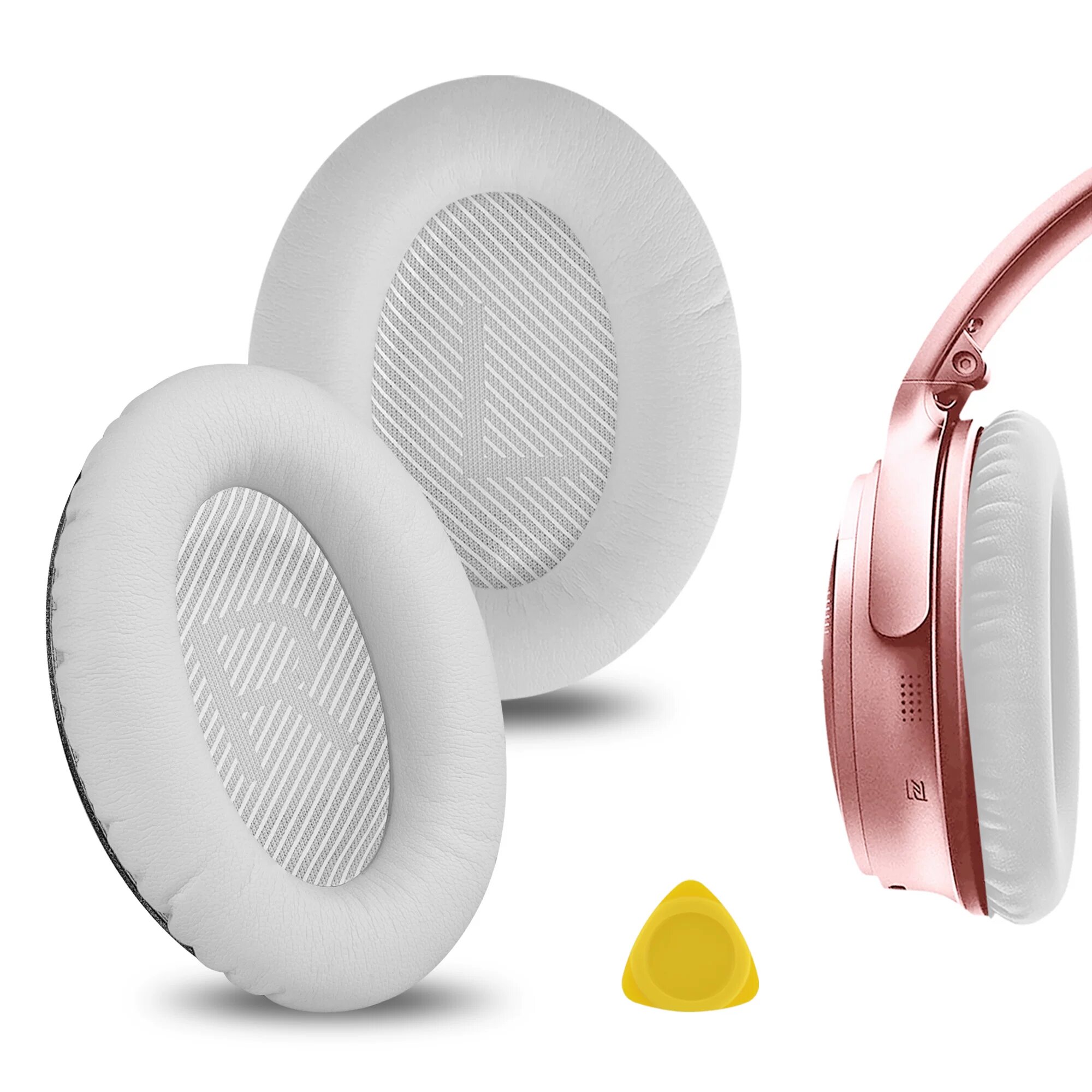 Geekria QuietComfort 35 QC25 Замена наушников: белые подушечки с пенополиуретановым наполнителем