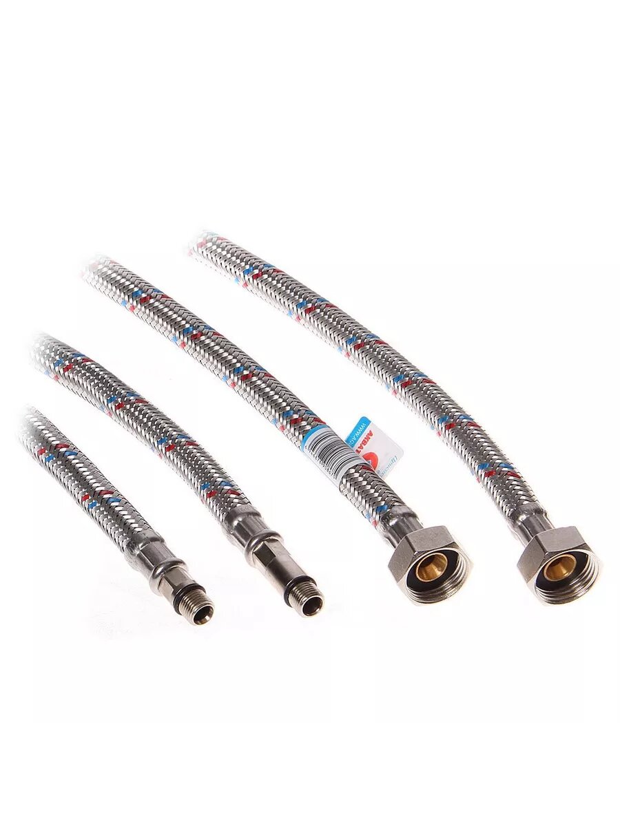 Подводка AquaLine 1.5м латунь М10-1/2" пара