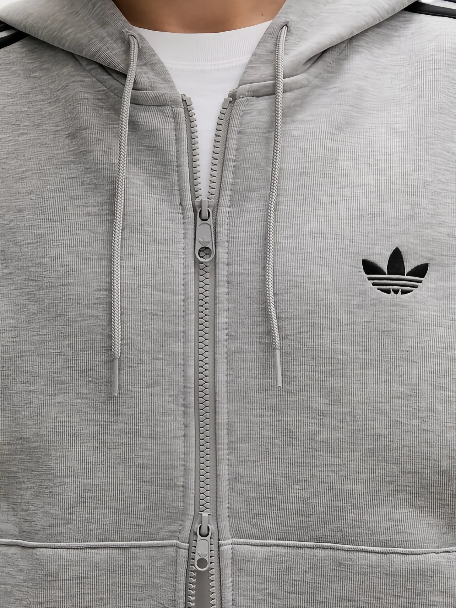 Куртка adidas, размер XL, серый — фото 1