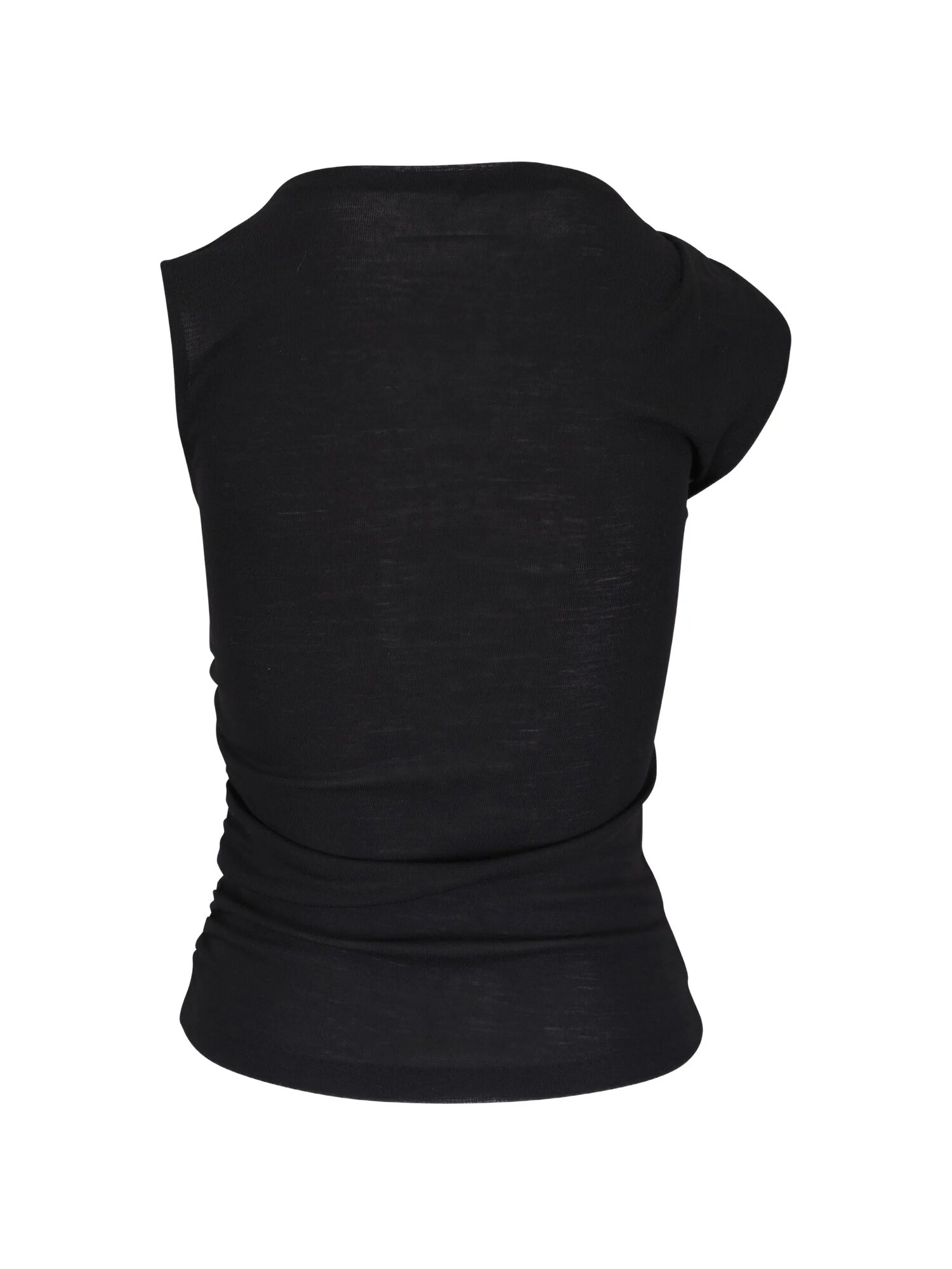 Блуза VINCE Draped gathered blouse, размер XL, black / black — фото 1
