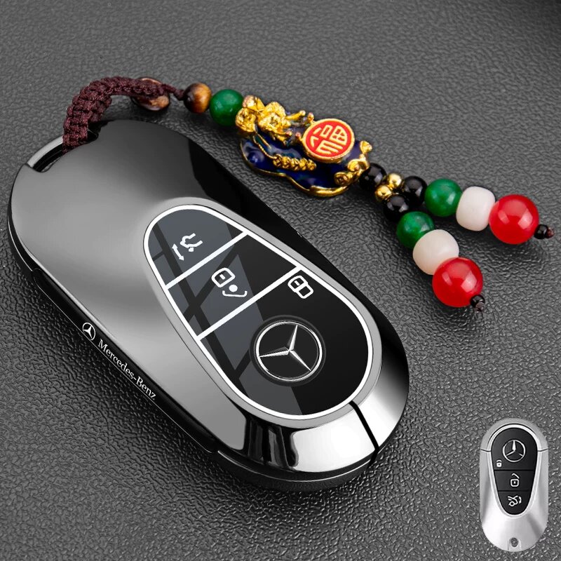 Ключевой брелок Mercedes AMG с клипом пиксю, матовый серый цвет, подходит для моделей серии D