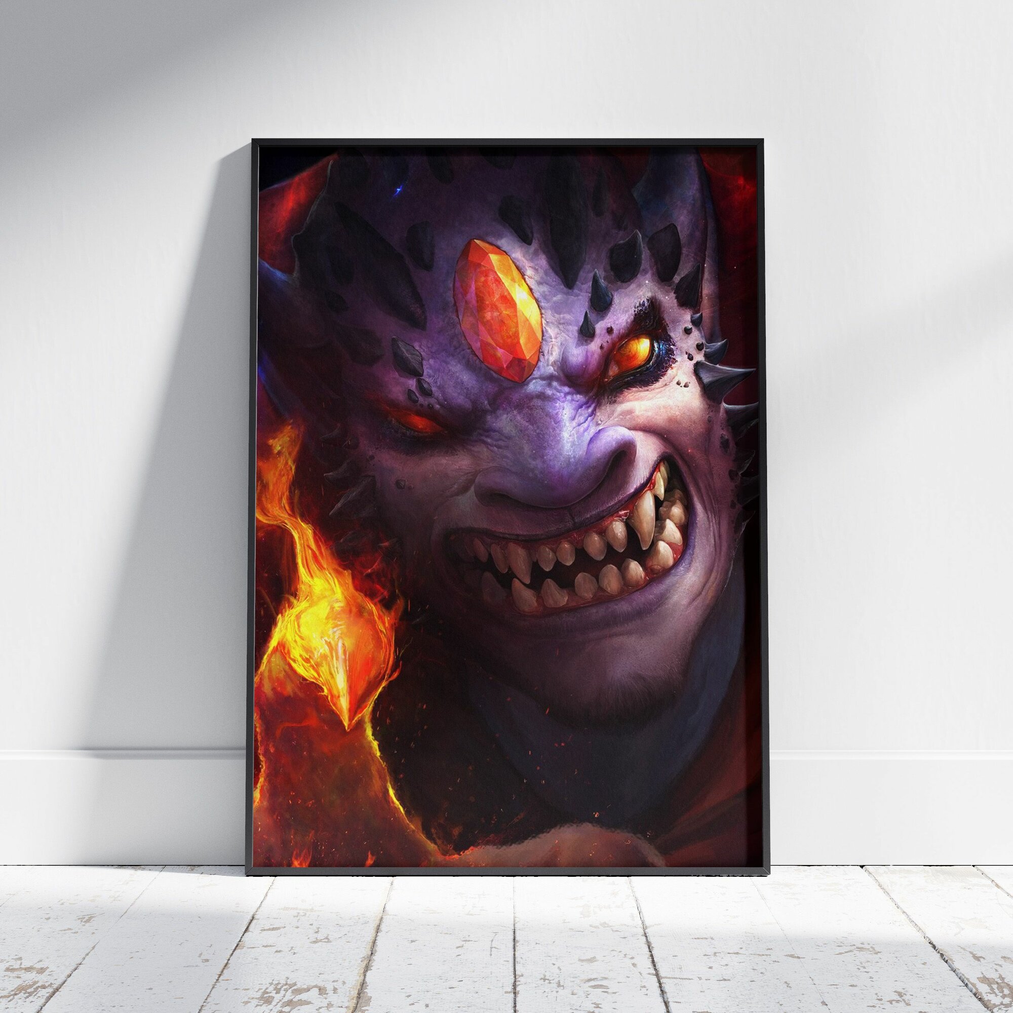 Плакат на стену для интерьера Dota 2 (Lion 3) - Постер по игре формата A3 (30х42 см)