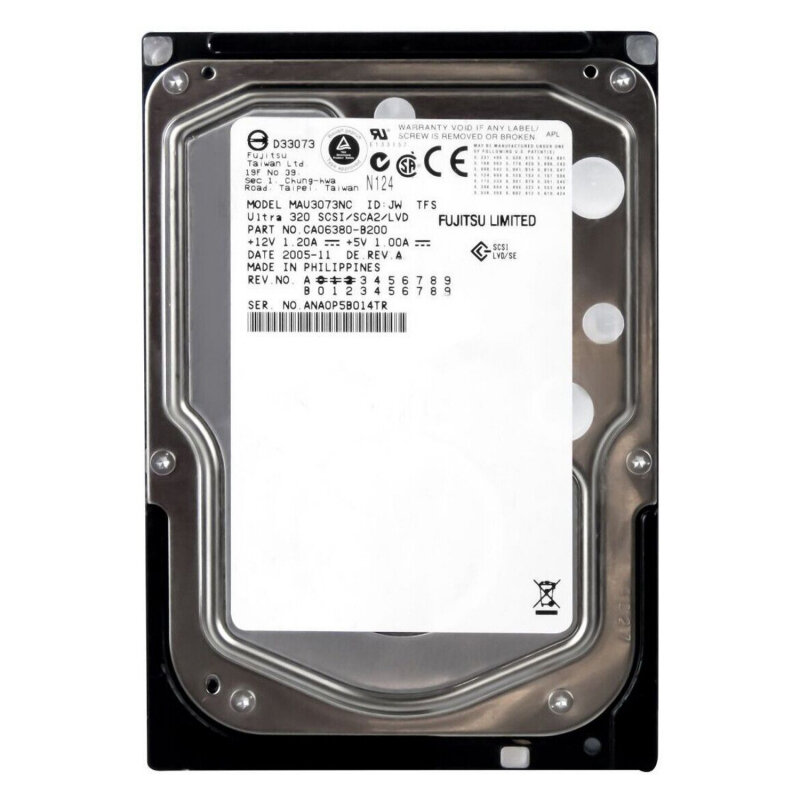 Жесткий диск Fujitsu CA06380-B200 73,5Gb U320SCSI 3.5" HDD