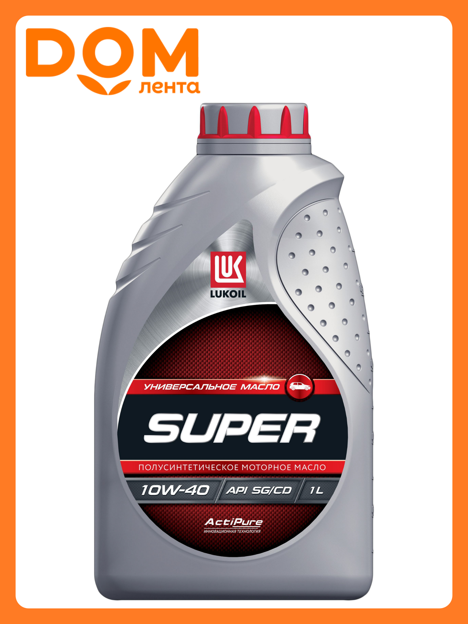 Моторное масло ЛУКОЙЛ SUPER SG/CD 10W-40 полусинтетическое 1 л