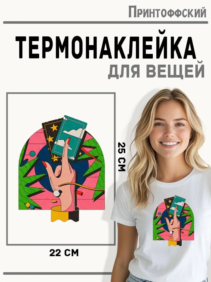 Термонаклейка для одежды и аксессуаров DTF-печать Карты — фото 1