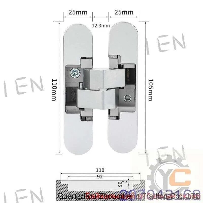 Петля скрытая универсальная Krona Koblenz Крона Kombi Hybrid Kubica k1019