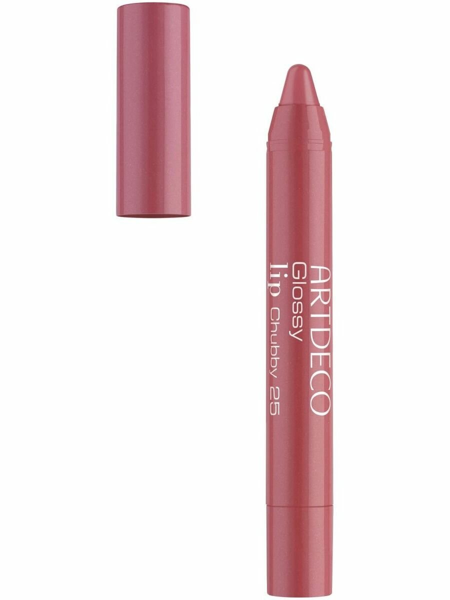 ARTDECO Блеск для объема губ Тон 25 Нежно-розовый в стике Glossy Lip Chubby celebrity, 1,8 г