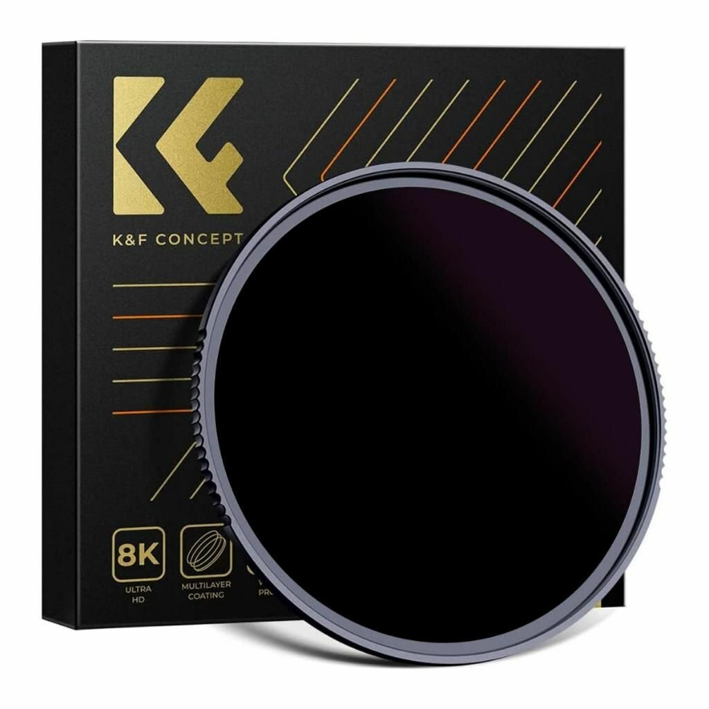 K&F CONCEPT Нейтральный (ND) светофильтр 77 мм, серый
