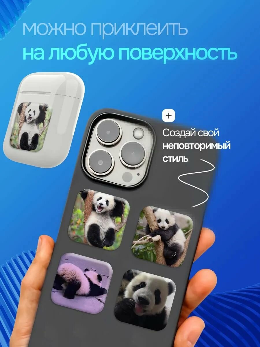 3D стикеры на телефон Панда — фото 1